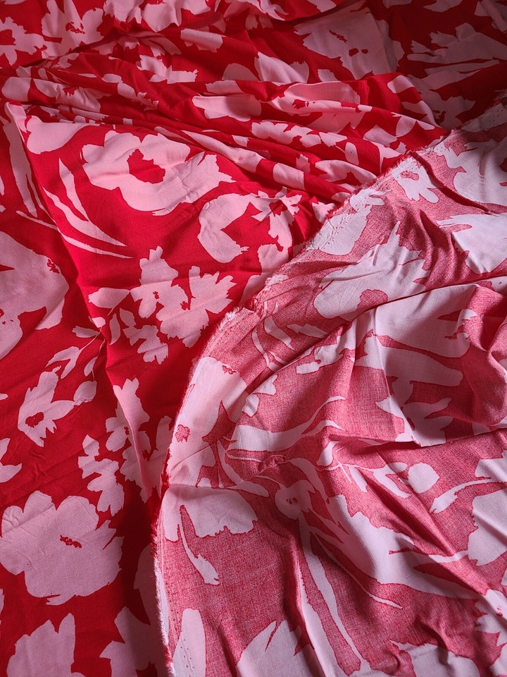 Rayon Poplin Fabric Florals Print Fabric-F11-3 | eBay