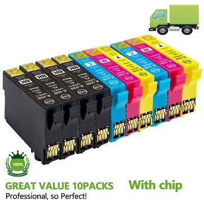 10 Ink Cartridges for 220XL XP-320 XP-324 WF-2650 WF-2630 XP-420 with ...