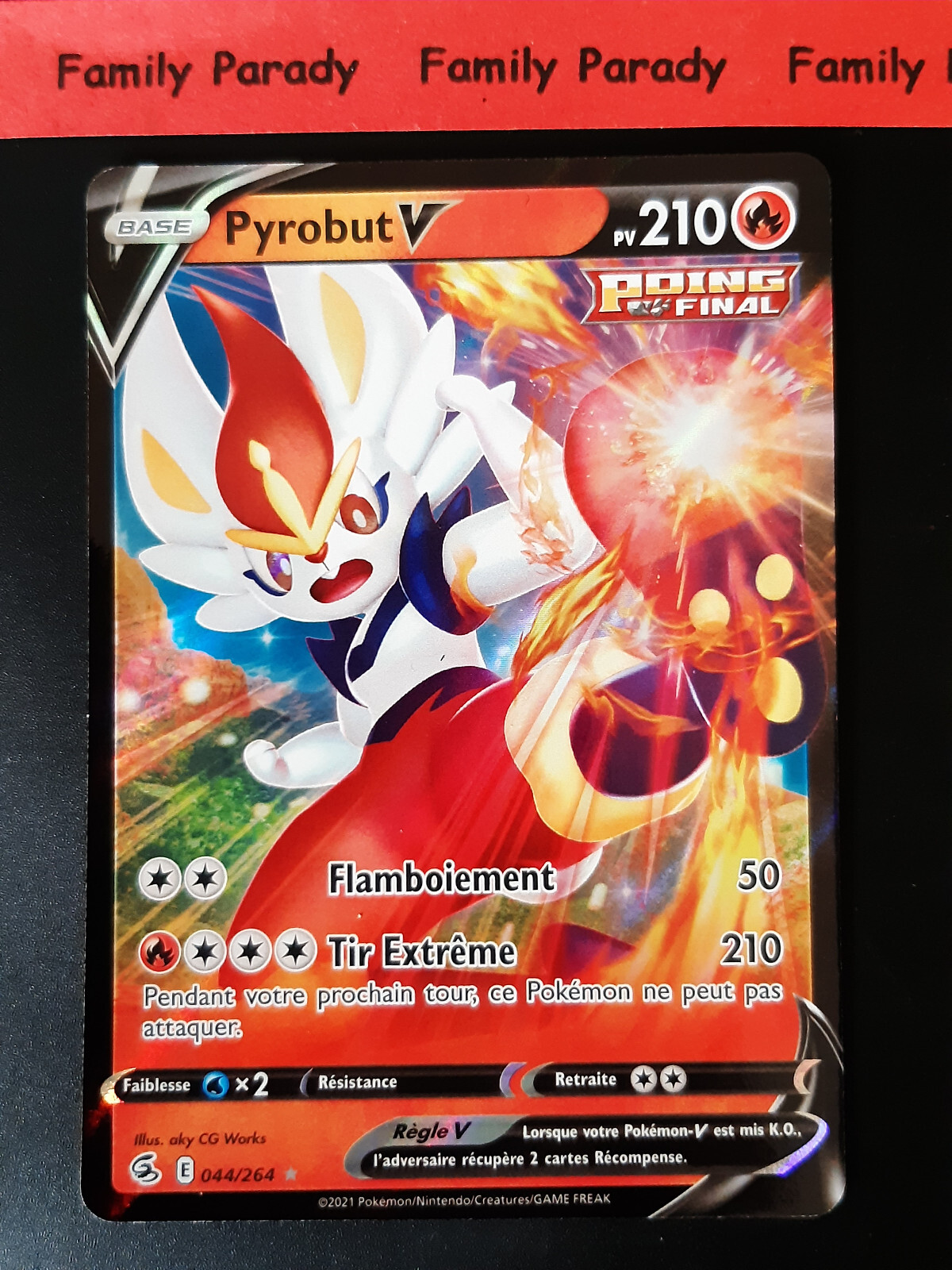 Pyrobut V 044/264 EB8 Poing Fusion Pokemon Card Ultra Rare New Fr | eBay