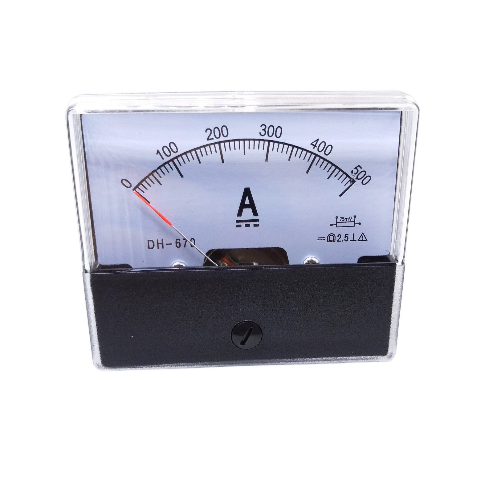 Analog Panel AMP Current Ammeter Meter Gauge DH-670 0-500A DC & Shunt ...