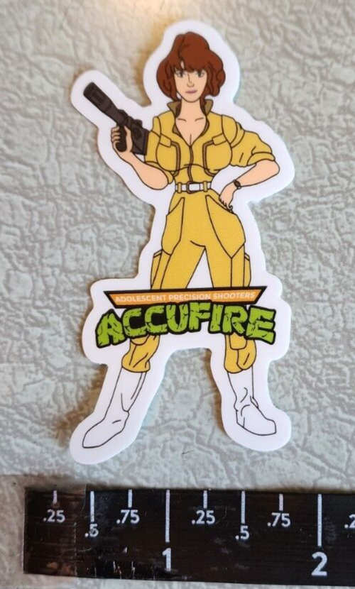 Accufire Adolescent Precision Shooters April O'Neil Vinyl Decal Sticker ...