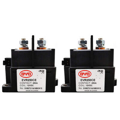 2Pcs BYD EVR250CE 12VDC 250A HVDC Contactor Relay | eBay