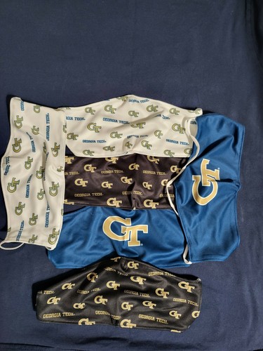 6 Georgia Tech Yellow Jackets 2 3-Packs Fanatics Face Mask NCAA ...