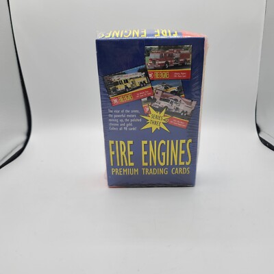 1993 Fire Engines Premium Trading Cards Series 2 Factory Sealed Wax Box ...