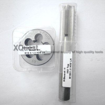 HSS Left Hand Die & Tap set M18 LH thread dies Plug taps M18X2.5X2X1 ...