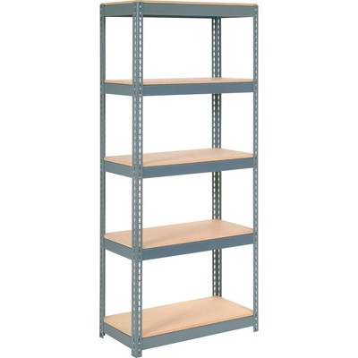 Global Industrial Extra Heavy Duty Shelving 36"W x 18"D x 60"H With 5 ...