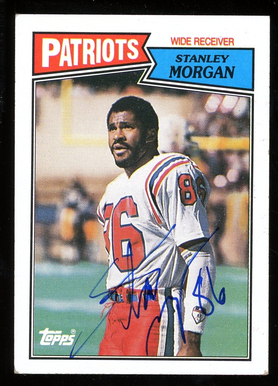 1987 Topps STANLEY MORGAN Signed Card autograph auto PATRIOTS UT VOLUNTEERS | eBay