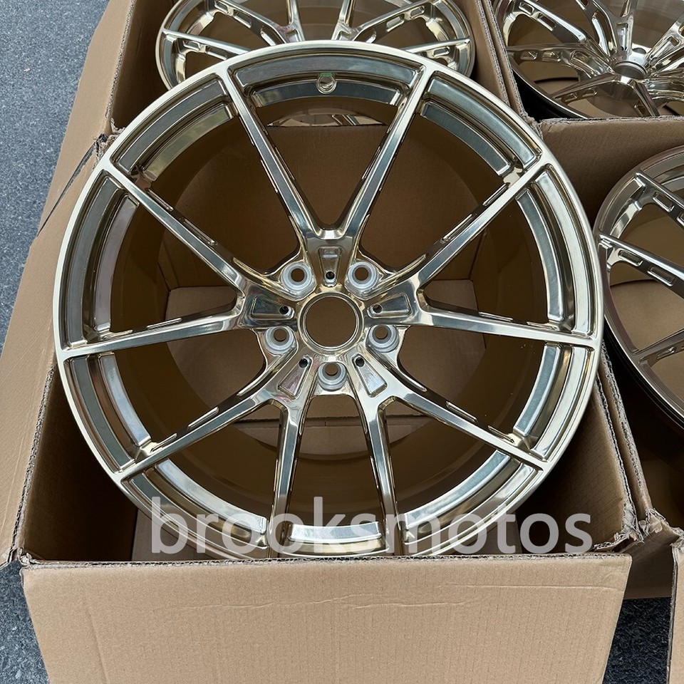 20" FORGED FROZEN GOLD WHEELS RIMS FOR 2019+BMW X3M F97 X4M F98 20X9 ...
