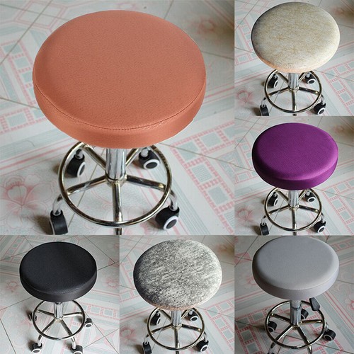 Round Stool Elastic Swivel Chair Covers Stretch Rotating Chair ...