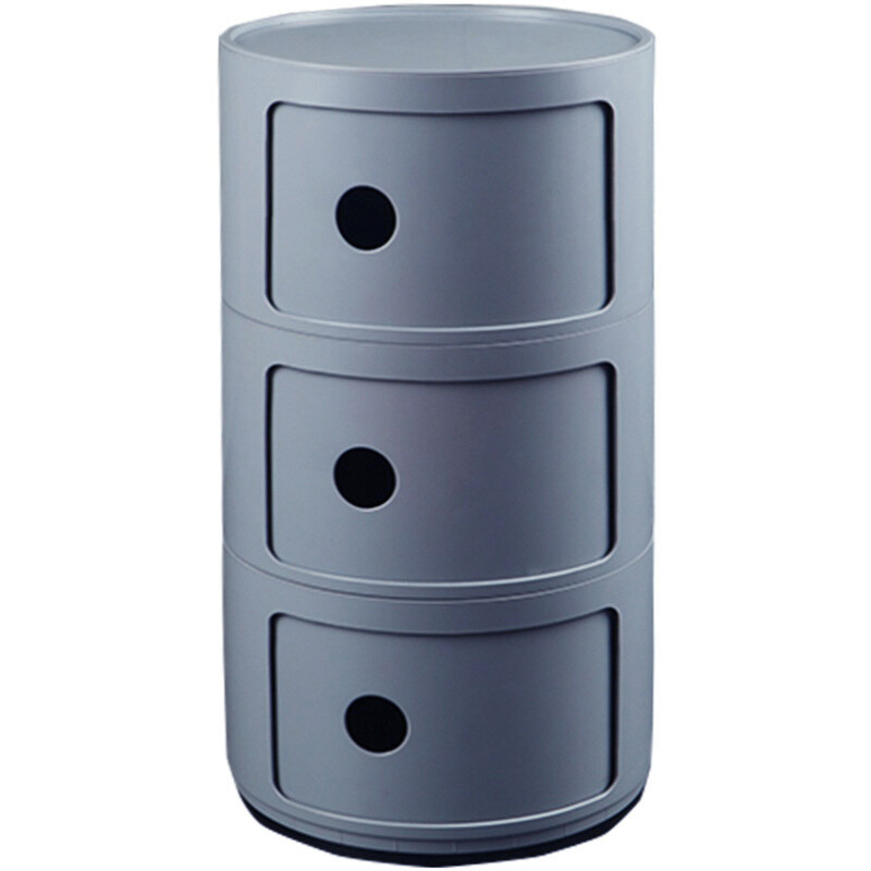 CYLINDER CABINET ROUND CUPBOARD DRAWER ABS STORAGE UNIT BATHROOM ...