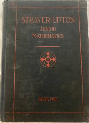 Rare - STRAYER-UPTON JUNIOR MATHEMATICS BOOK ONE 1929 First Edition | eBay