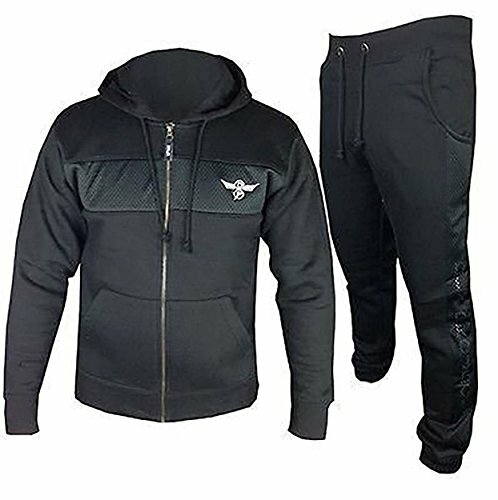 DLX PROJECT New Mens Mesh Panel Tracksuit Sweat Top & Jog Track Bottoms ...