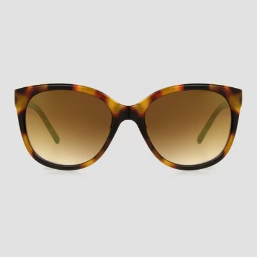 WomenTortoise Shell Print Glossy Plastic Sunglasses Scratch-Resistant ...