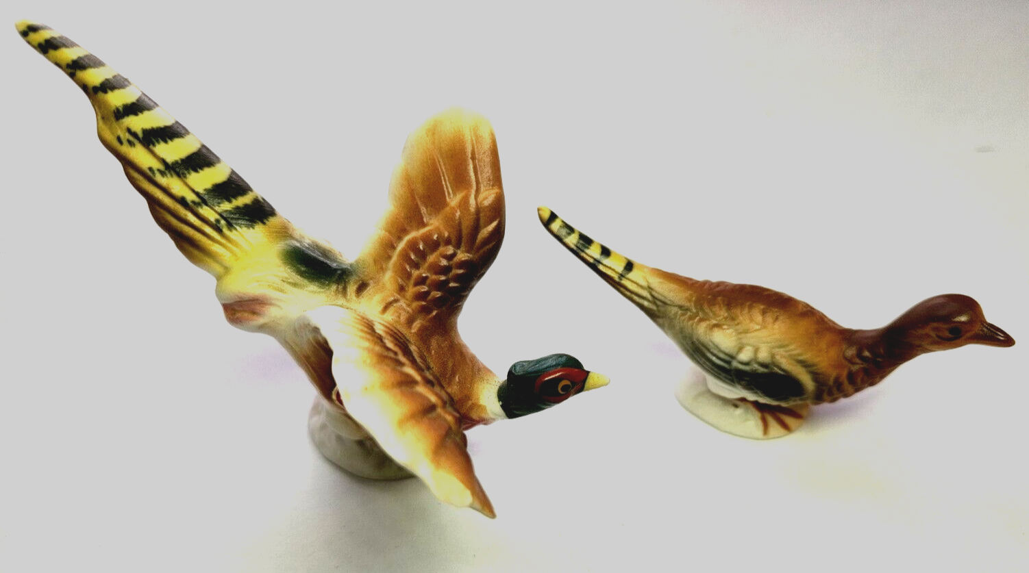 Pair Vintage Small Pheasant Figurines. Bone China Japan | eBay