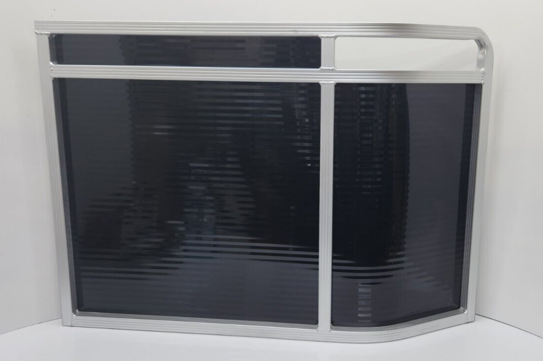 Pontoon Boat Replacement Rear Aft Black Fence Rail Corner Panel ...