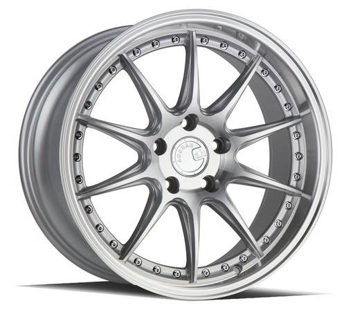 18x9.5|18x10.5 +15|22 Aodhan DS07 5x114.3 Machined Silver Wheels (Set ...