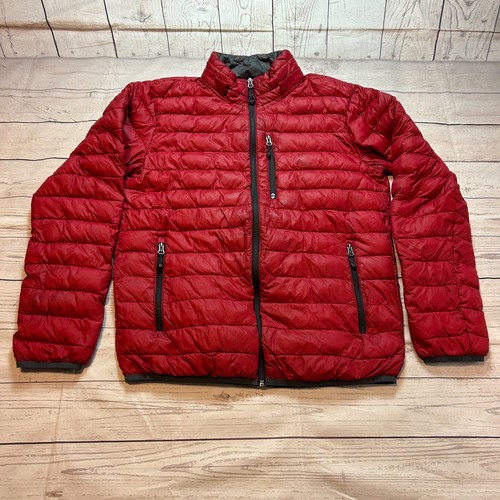 Free Country Puffer Jacket Winter Coat Down Red Men's Size Small | eBay