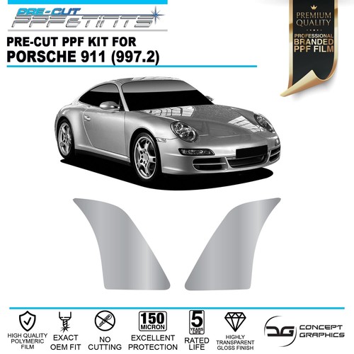 Rear Stone Guard PPF Paint Protection Film Kit For Porsche 911 (997.2 ...