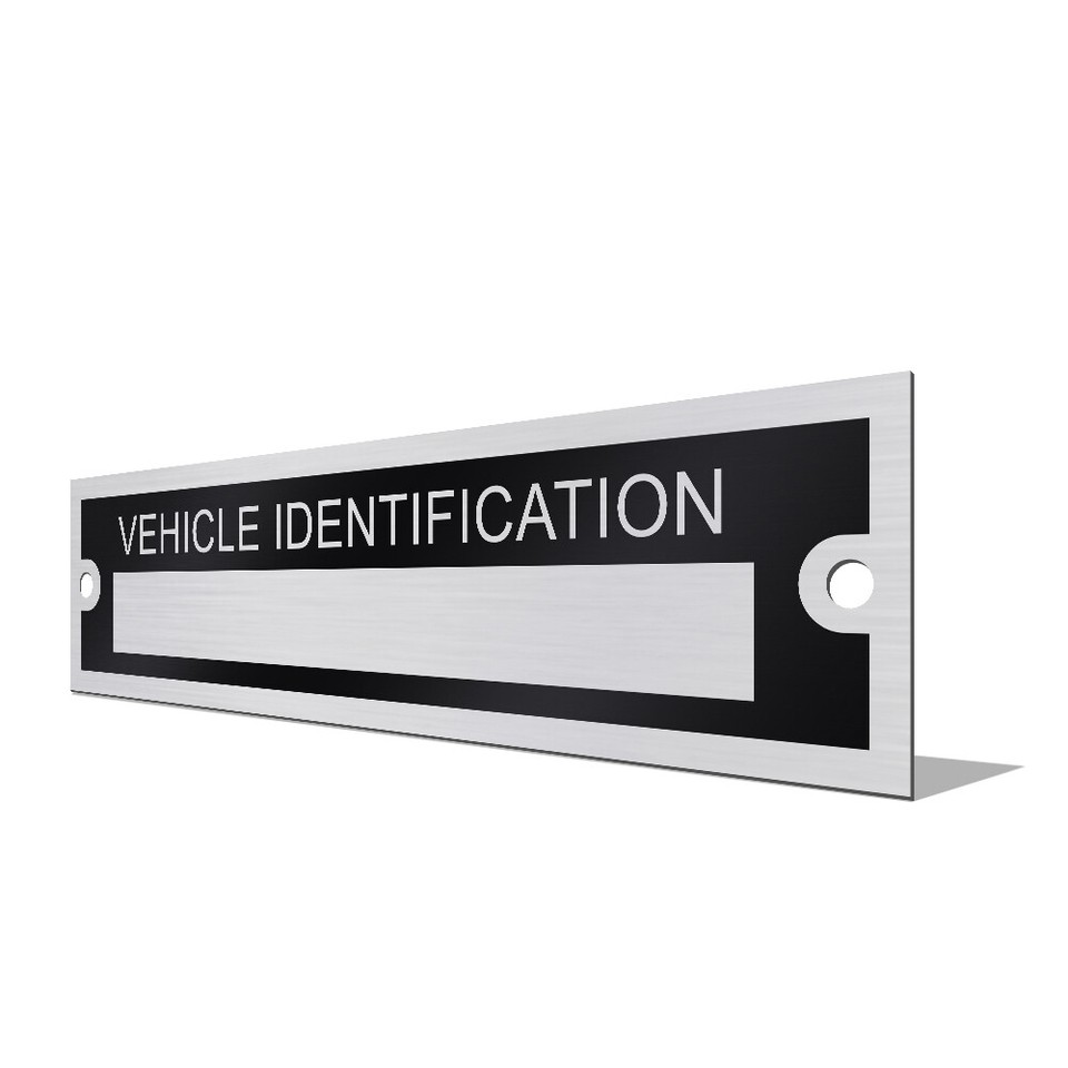 100x25 MM SERIAL DATA ID PLATE MODEL NUMBER TAG HIN HULL VEHICLE TRUCK ...