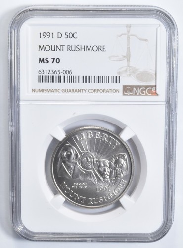 MS70 1991-D Mount Rushmore Commemorative Half Dollar NGC *8999 | eBay