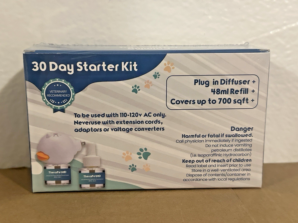 TheraPet MD Advanced Dog Calming Diffuser Kit (1 Diffuser + 2 Refills ...