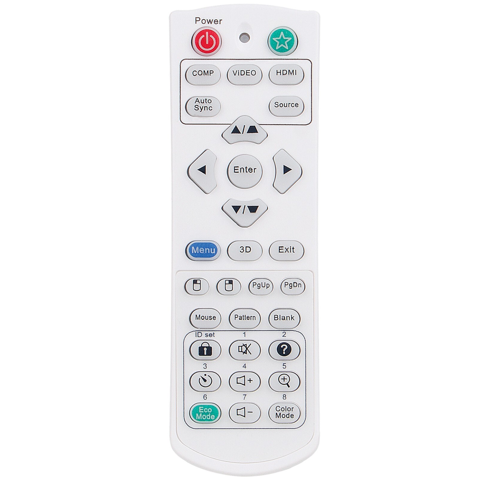 New Replace Remote Control for ViewSonic DLP Projector PX726HD VS16232 ...
