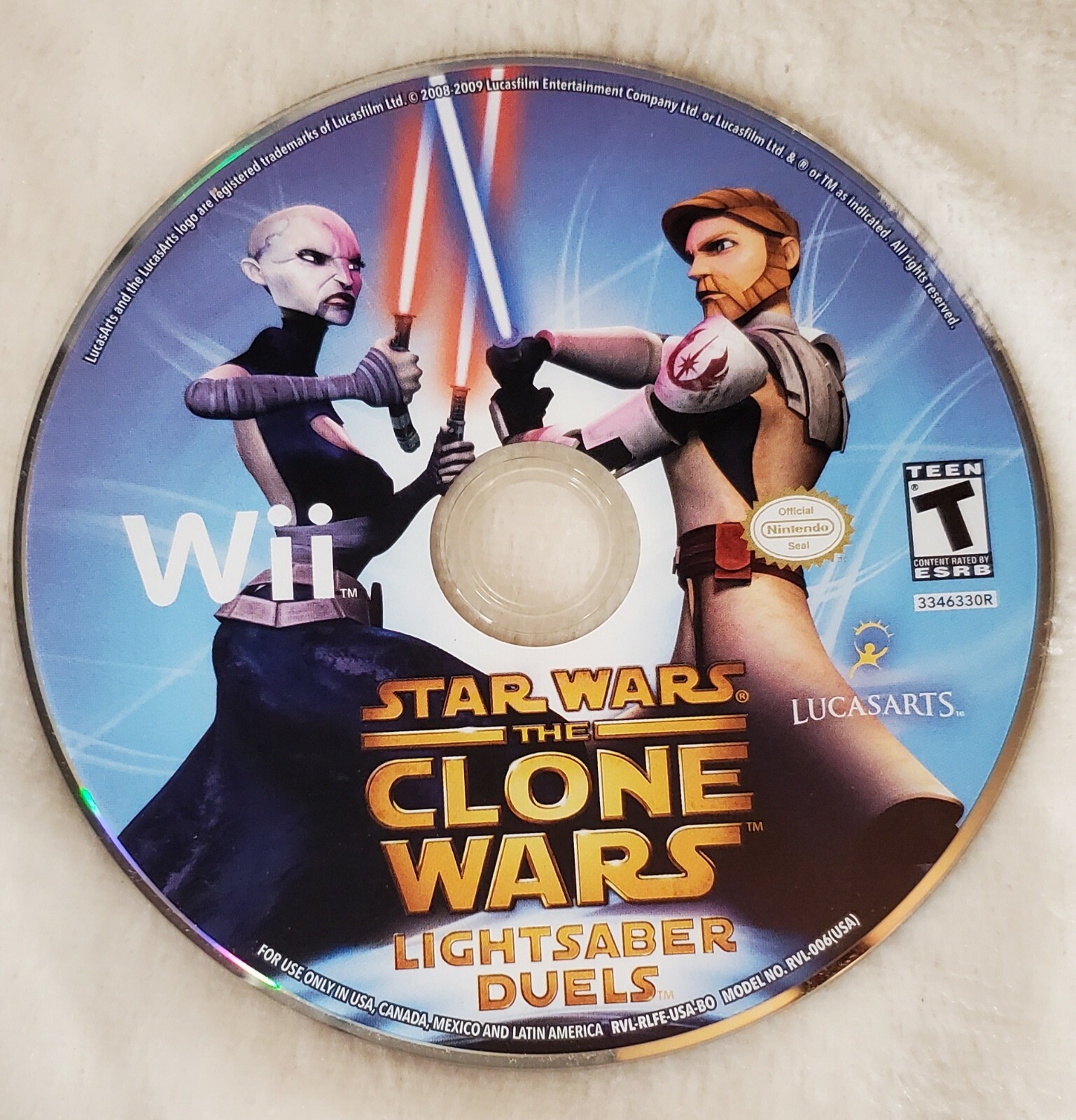 Star Wars The Clone Wars Lightsaber Duels Nintendo Wii Tested Works ...