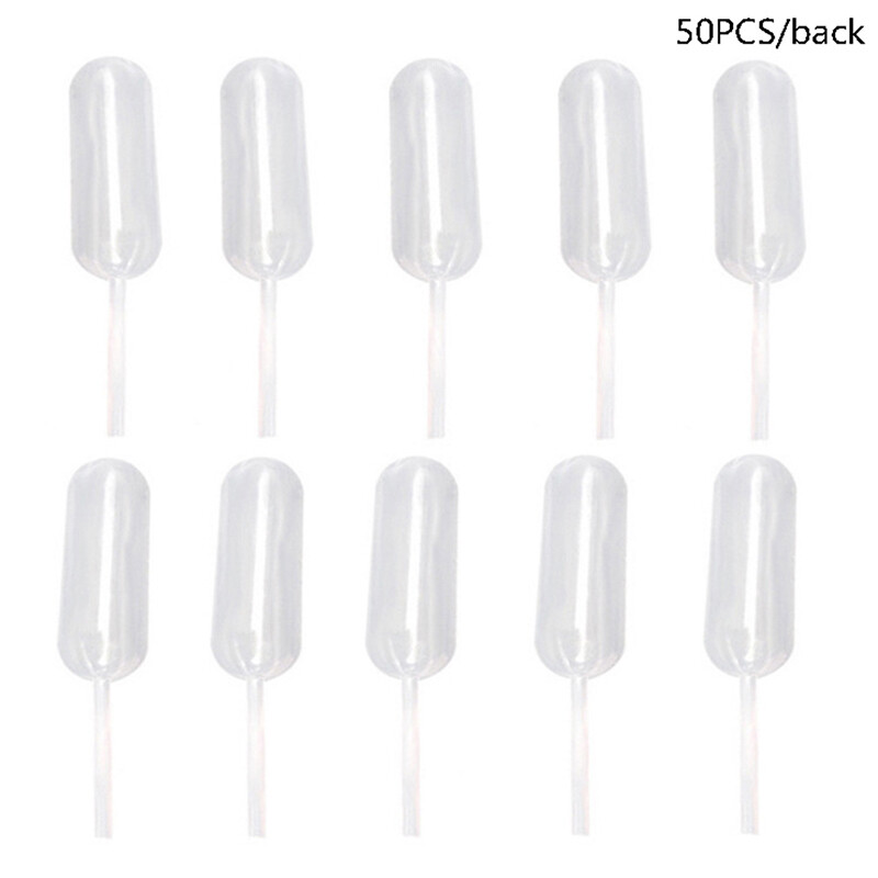 50pcs Mini 4ml Plastic Squeeze Transfer Pipettes Dropper Disposable ...