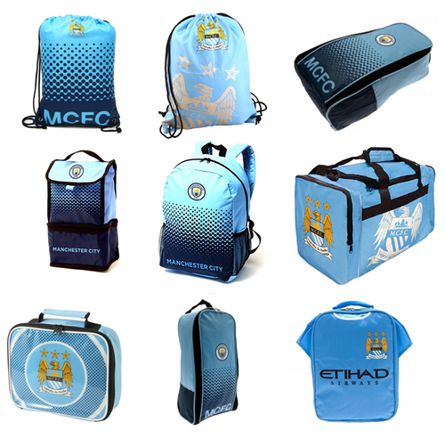 Manchester City FC Backpack Boot Bag Gym Bag Lunch Bag Holdall Xmas ...