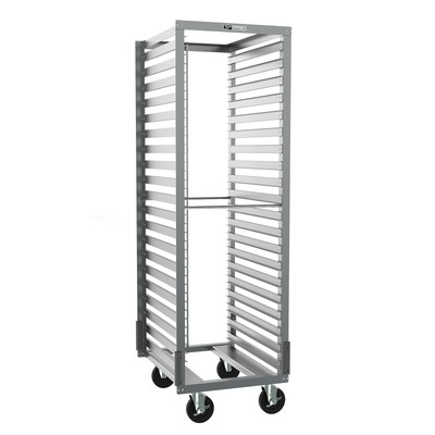 Metro RD13NA37A120 End-Load Pan Rack with Gray Corner Bumpers and Pan ...