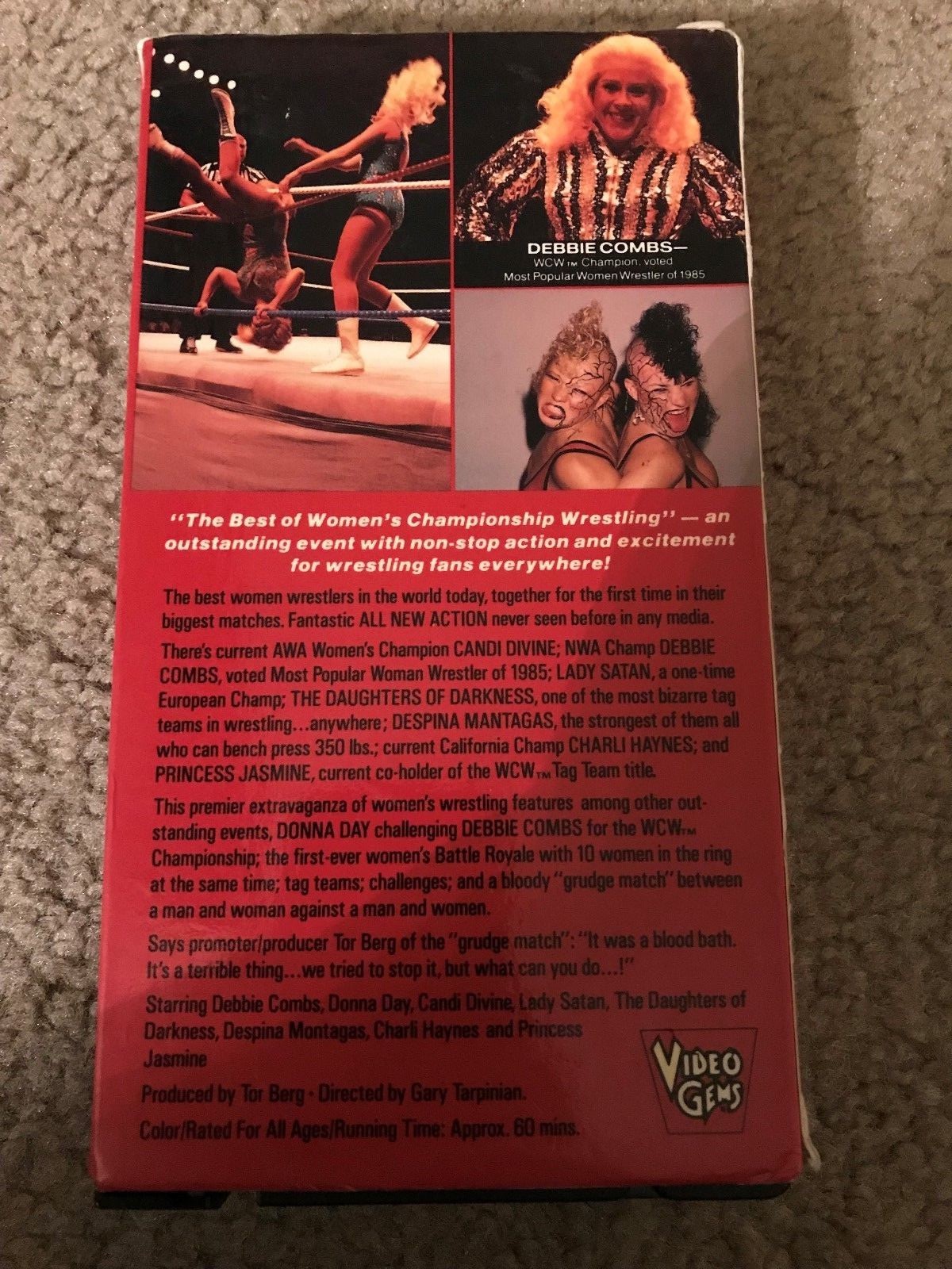 1986 BEST OF WOMEN'S WRESTLING VHS WCW GLOW DEBBIE COMBS DONNA DAY ...