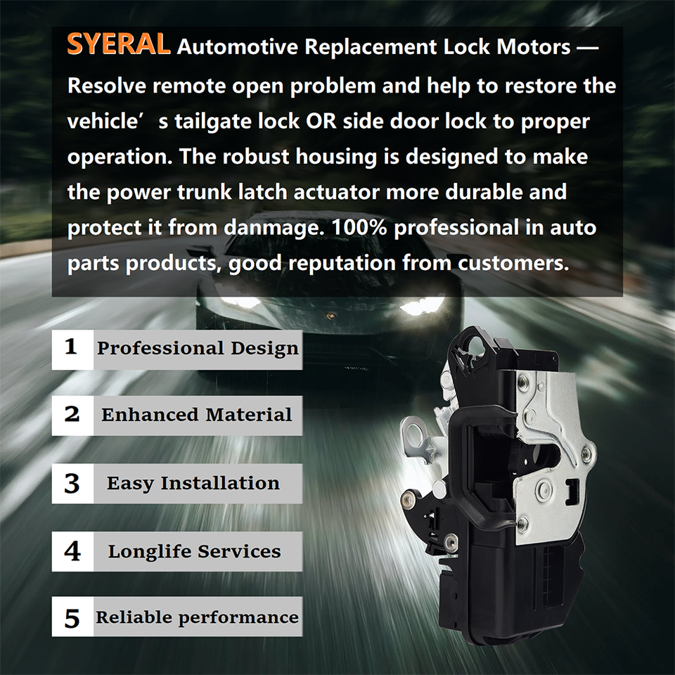 Front Left Driver Side Door Lock Actuator For 2007-09 Chevy GMC Sierra ...