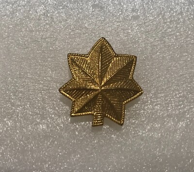WW II U.S. Army Major Gold Concaved Back Pinback Oak Leaf Insignia | eBay