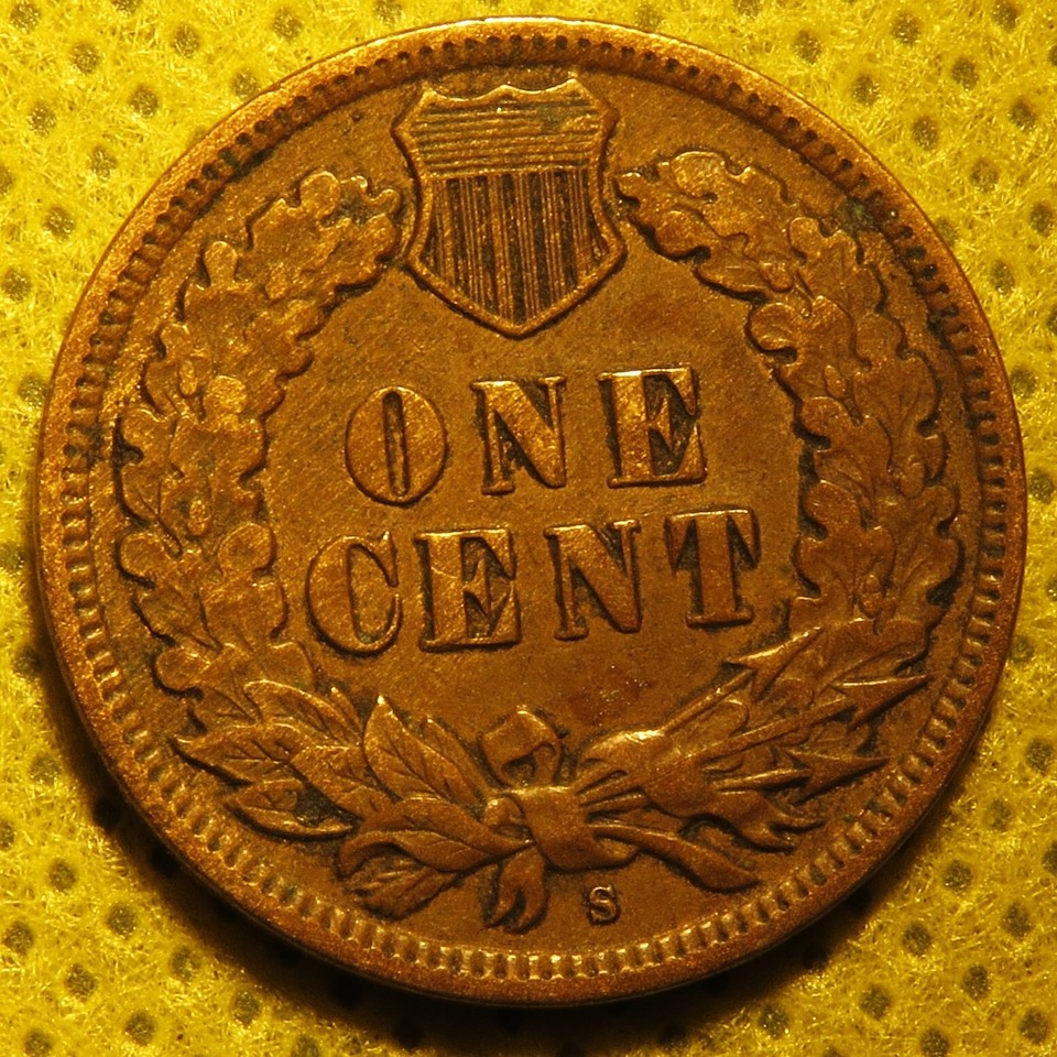 1908-S Indian Head Cent. Rare key date with bold LIBERTY and nice ...