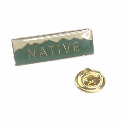 NATIVE Rectangle 1 3/8" Vintage Lapel Pin Pinback Buttons | eBay