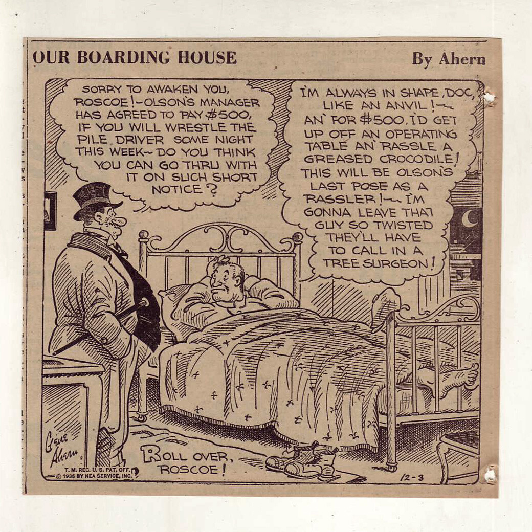Our Boarding House by Gene Ahern, 26 large daily comic panels Complete ...