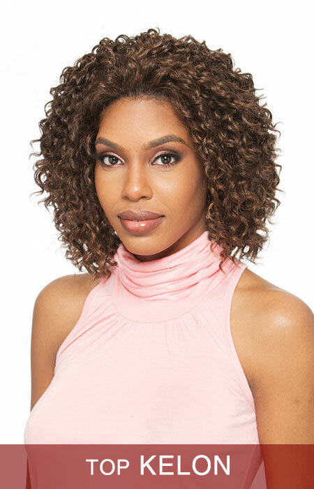 TOP KELON - VANESSA SYNTHETIC LACE FRONT WIG HEAT WAVE MEDIUM WATER ...