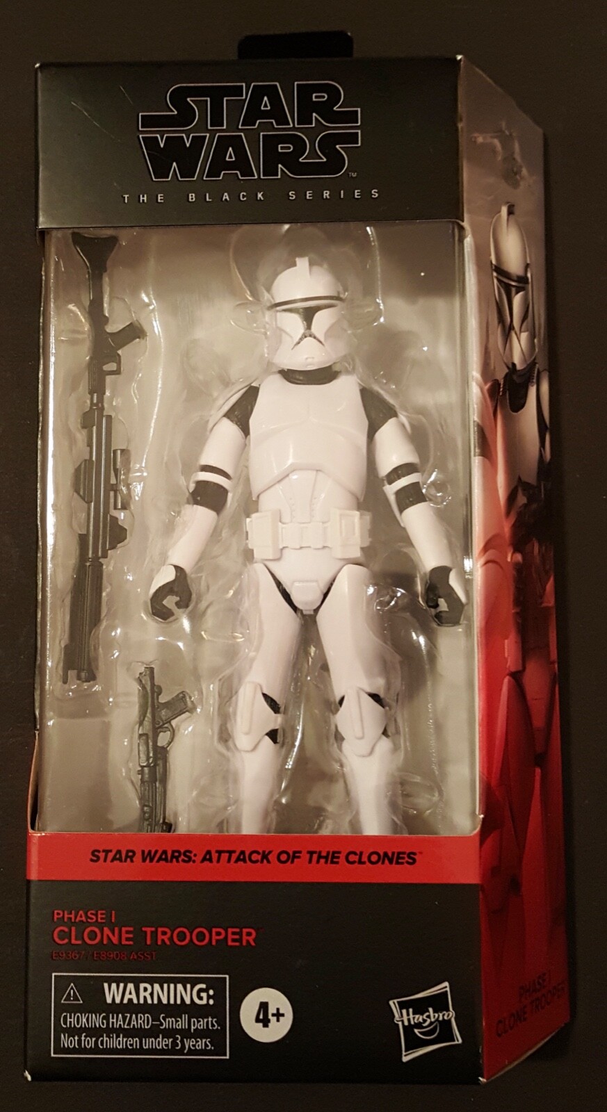 Star Wars Phase 1 Republic Clone Trooper Attack of the Clones Black ...