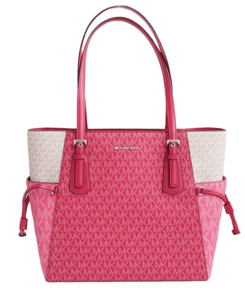 Michael Kors Tasche Handtasche Voyager LG EW Tote D.Raspberry Multi Neu ...