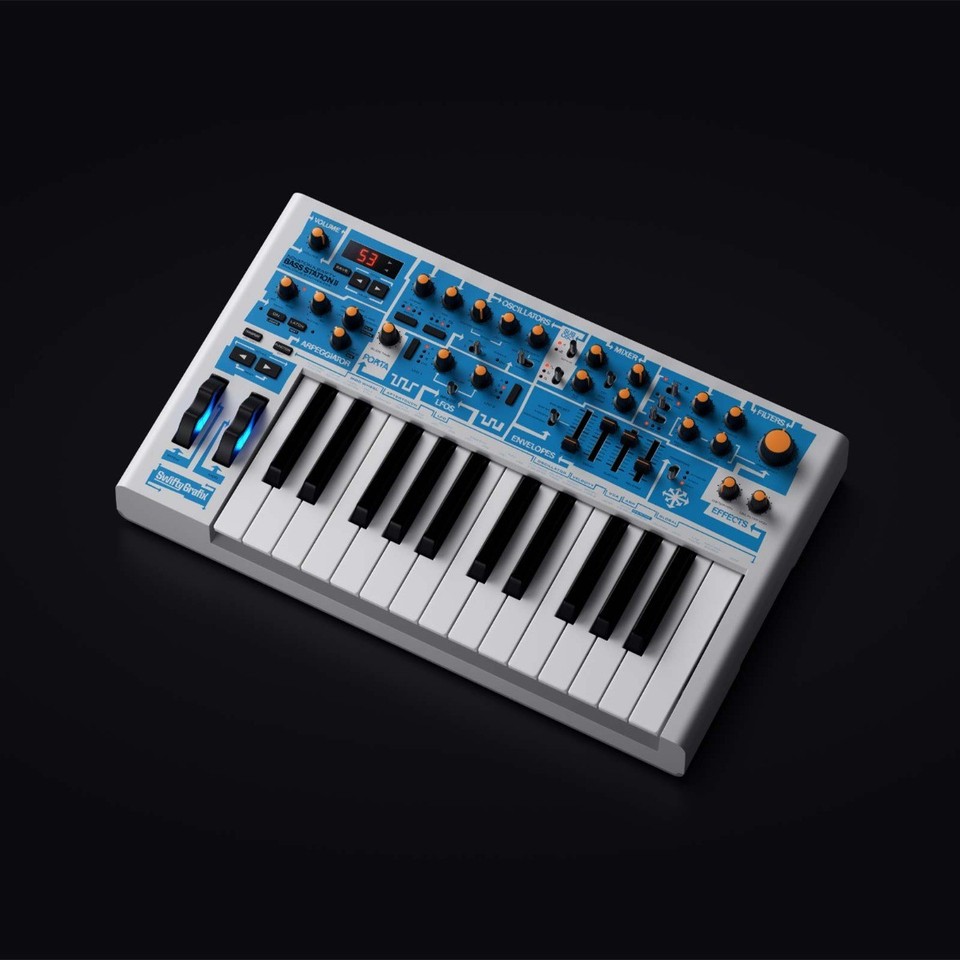 Novation Bass Station II Swifty Edition Paraphonic Analog Keyboard ...