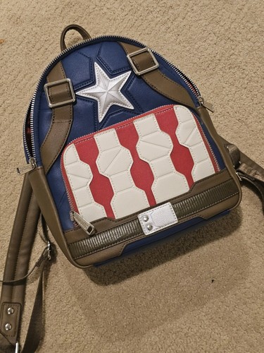 Loungefly Disney Marvel Captain America Mini Backpack | eBay