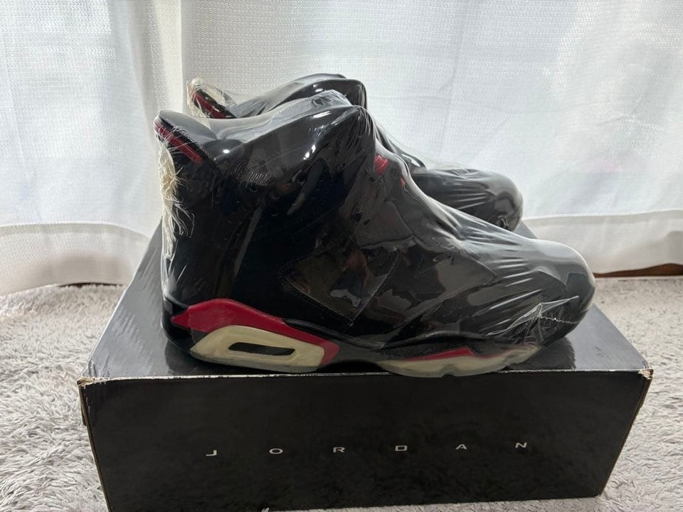 Deadstock Nike Air Jordan 6 Retro Black Varsity Red 384664-061 Sneaker ...