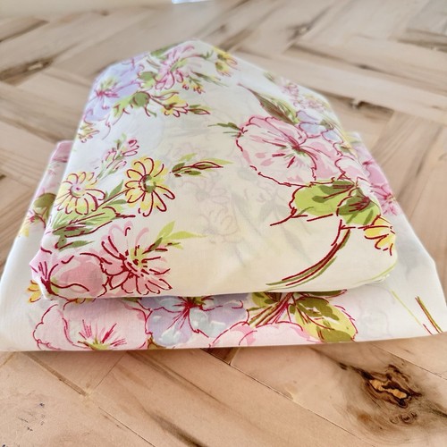 Vtg Pequot Flat Sheet Fitted Sheets Set Double No-Iron Springs Mills ...