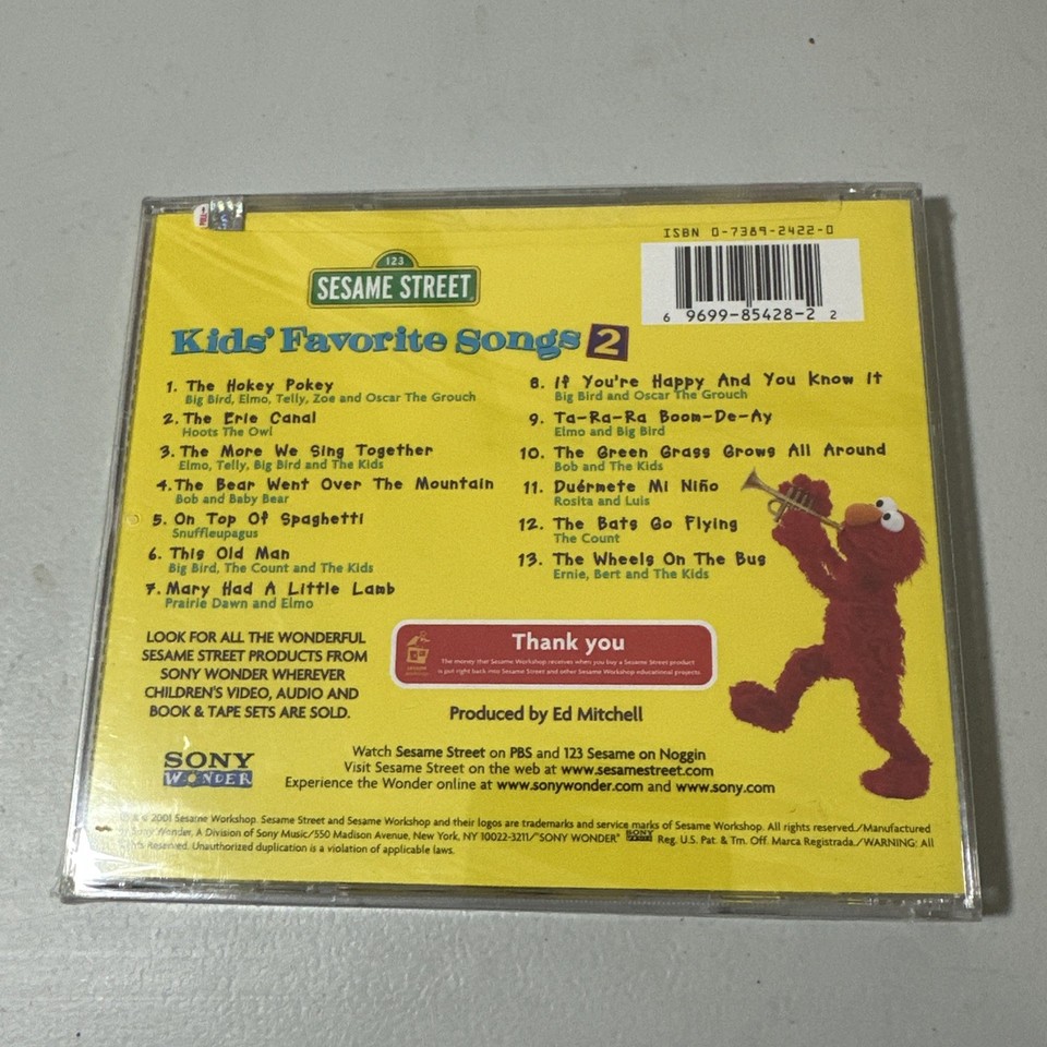 Kids' Favorite Songs 2 by Sesame Street (CD, Oct-2001, Sony Music New ...