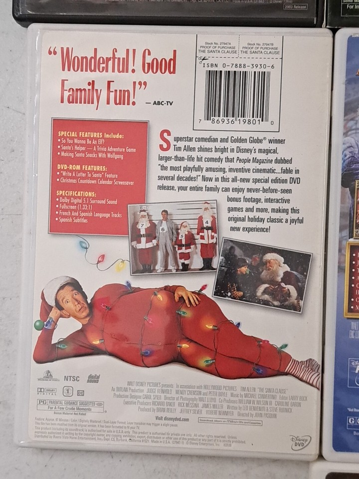 Disney Live Action DVD Lot Of 10 Pirates Of.., Santa Clause , More. 3.1 ...