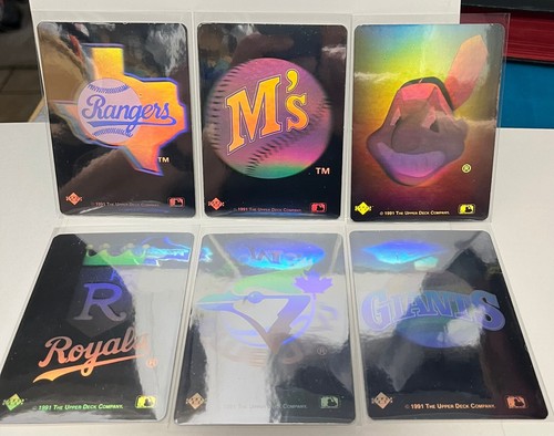 1991 Upper Deck Holograms Team Logo Stickers - Lot of 6 | eBay