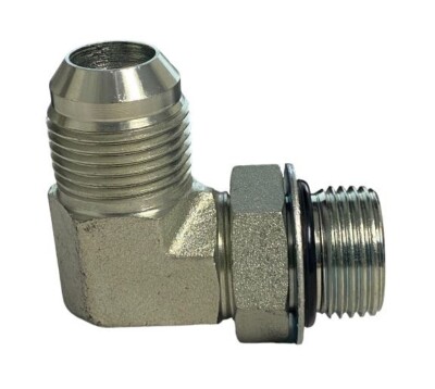 6801-12-12 Hydraulic Fitting 3/4" Male JIC x 3/4" Male O-Ring Boss 90 ...