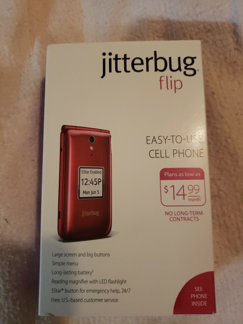 Jitterbug Flip - 4GB - Red Cell Phones for sale online | eBay