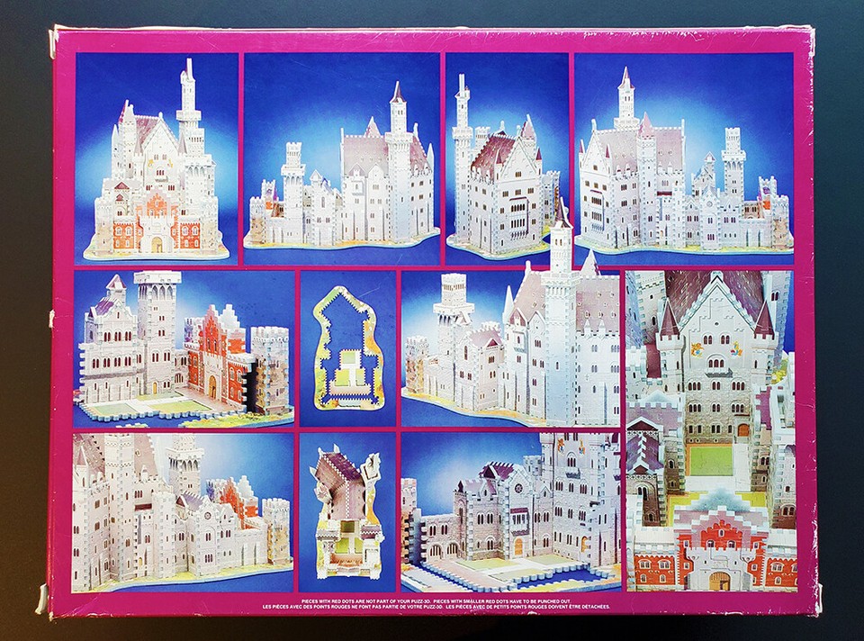 Wrebbit Bavarian Castle Puzz-3D Puzzle Model Kit 1000 Piece Jigsaw ...
