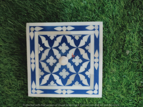 Beautifully Hand Crafted Bone Inlay Coaster Set Ready to Ship Best gift ...